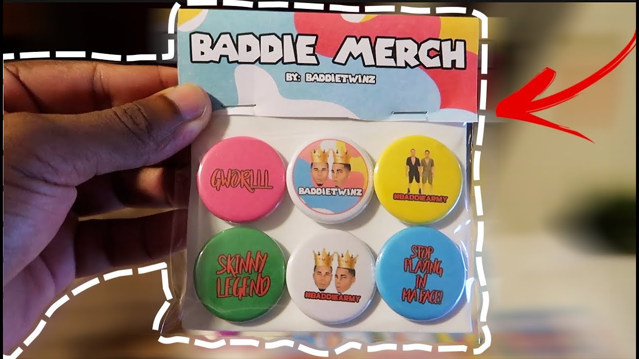 Merch Update...the button making process! | A Baddie Vlog | BaddieTwinz
