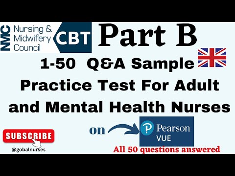 Part B 50 CBT Practice Test || Adult and Mental Health Nursing