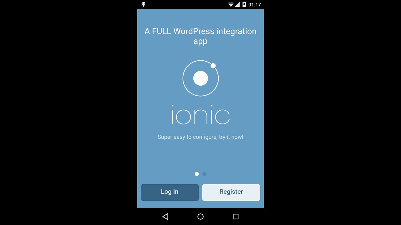 WordpressApp - Ionic Starter App