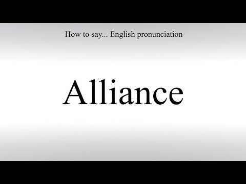 How To Pronounce Alliance - How To Say: American pronunciation