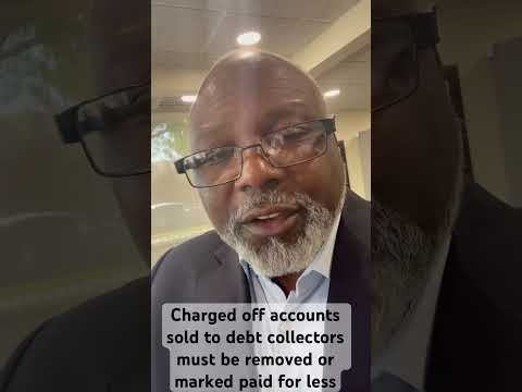 Charged off accounts must be removed when sold to debt collectors