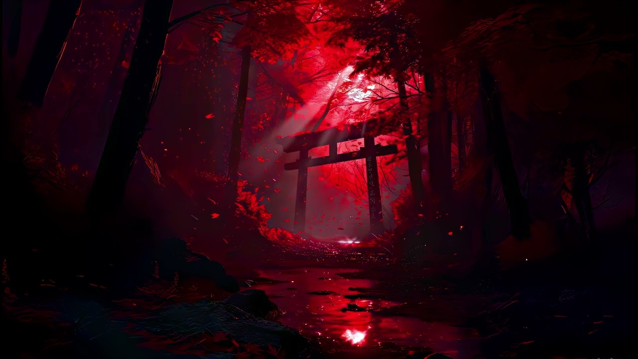 Red Forest Torii 4k live wallpaper