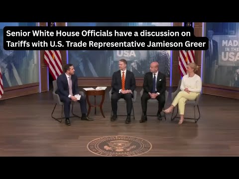 White House Officials Discuss Tariffs with U.S. Trade Representative Jamieson Greer. #usa #trump
