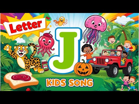 Letter J Kids Song | ABC song | Words beginning with J | Songs about the ABC alphabet |