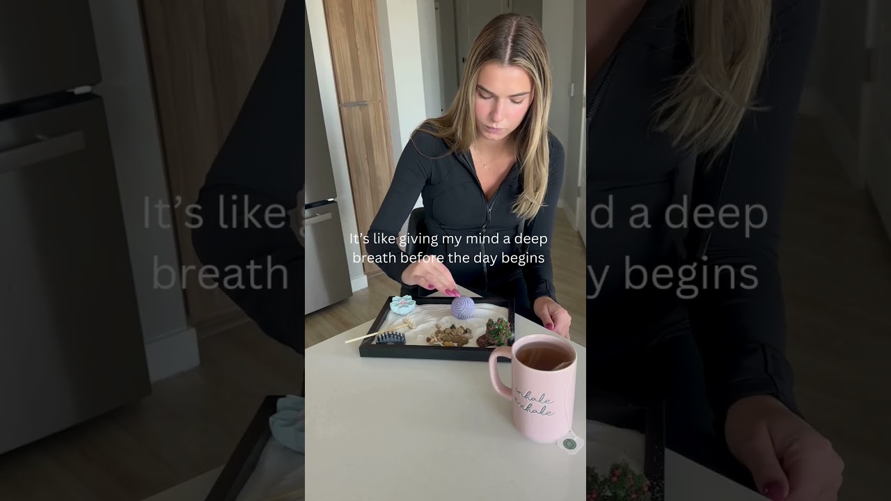 Swap morning scroll for a moment of stillness. #zengarden #zenscape #mindfulness #calm #stillness