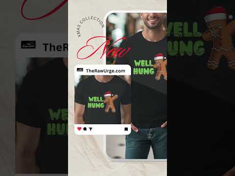 New Well Hung Christmas Funny Shirt will go fast! 🎄😂 #ChristmasGifts #Funny