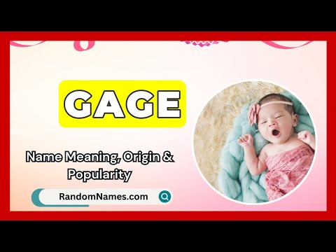 Gage - Baby Girl Name Meaning, Origin & Popularity - RandomNames.com