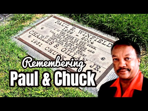 Visiting the grave of actor PAUL WINFIELD