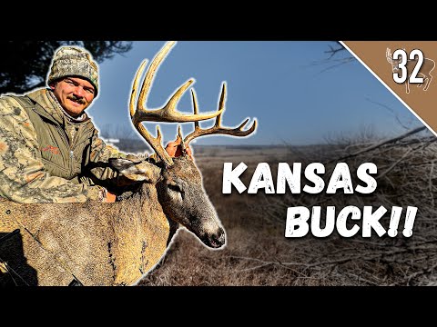 KANSAS BUCK with a BOW!! (Deer Hunting Public Land)