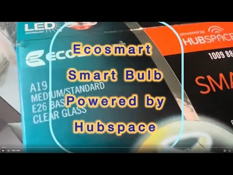 Ecosmart Smart Bulb Powered by Hubspace - SET UP - Download App - Change Colors - Connect to WIFI