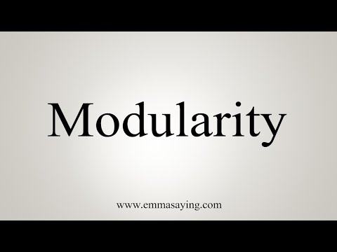 How To Say Modularity