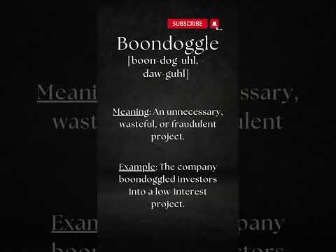 Pronounce BOONDOGGLE the right way #shorts #shortsvideo #boondoggle #pronunciation #viral #english