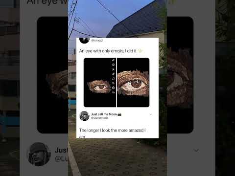An eye with only emojis, I did it The longer I look the more amazed I am #memes #meme #funny #shorts