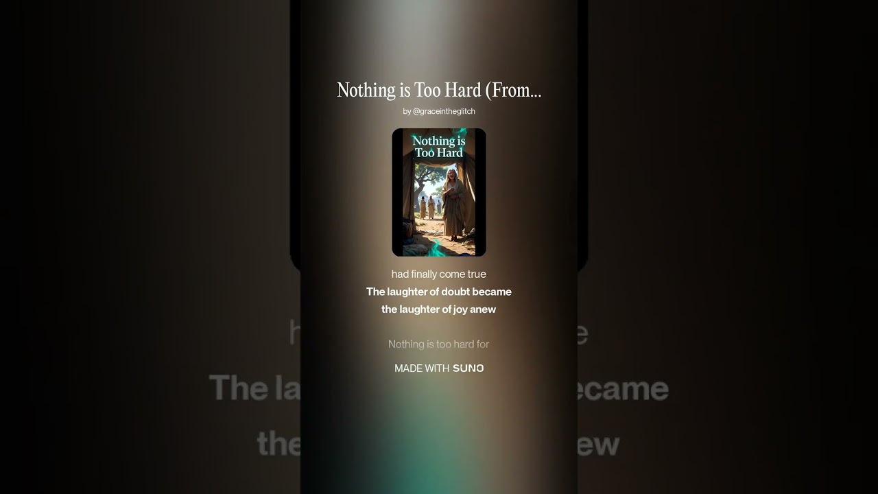 Nothing is Too Hard (From Doubt to Joy)