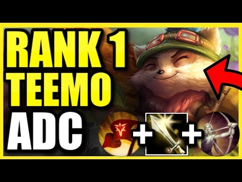 THIS *SECRET* TEEMO ADC BUILD DESTROYS CHALLENGER PLAYERS! | RANK 1 TEEMO ADC