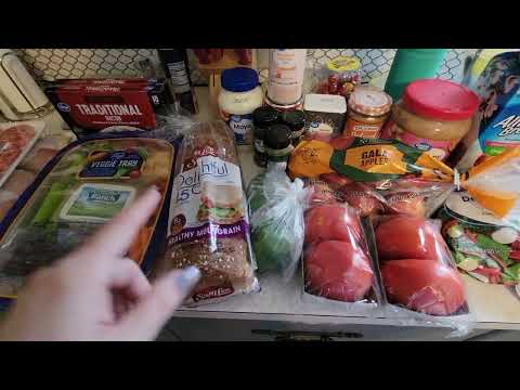 Low income/budget grocery haul. Single mom, one income.