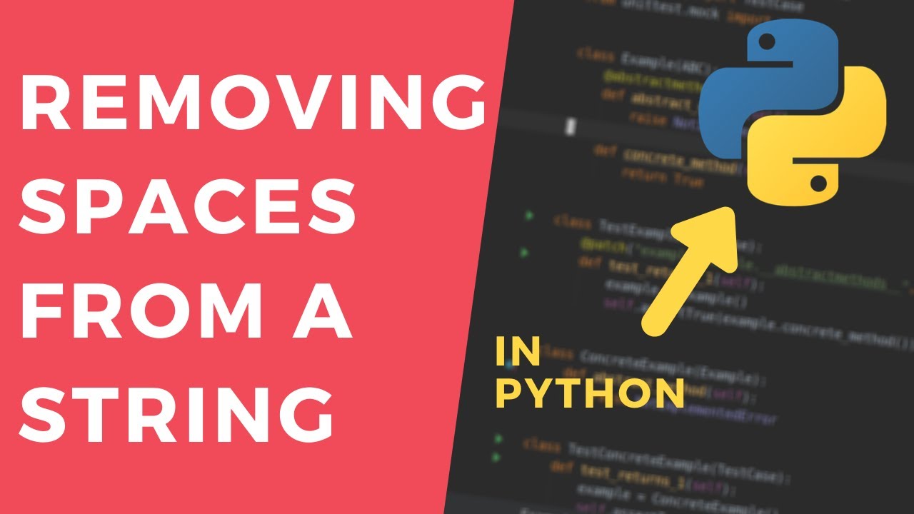 Remove Spaces From A String In Python - 1 Minute Tutorial #shorts