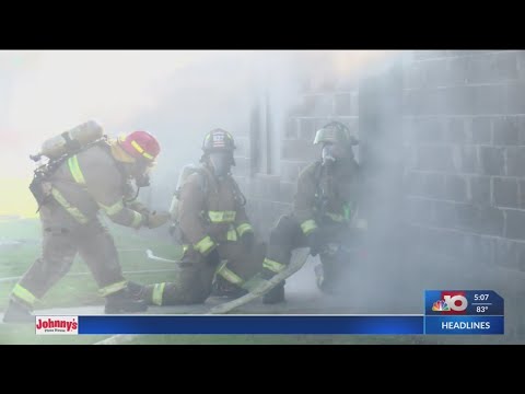 Local students learn how Monroe Firefighters train for their jobs