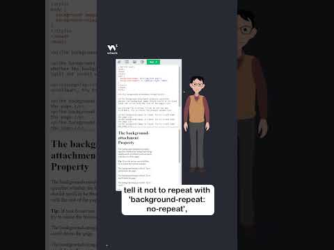 CSS Background Attachment - Part 2 - Introduction - #w3schools #css #webdevelopment