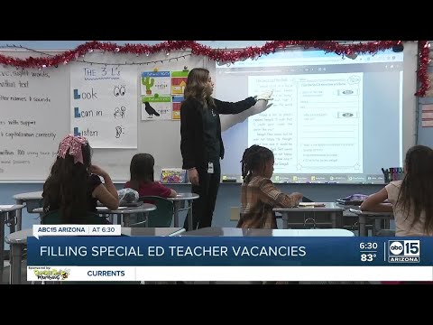 Arizona schools struggling to hire special education teachers, staff