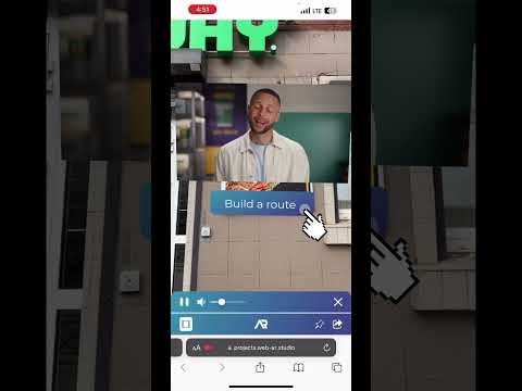 Advertising on the stand with augmented reality #AR #webAR