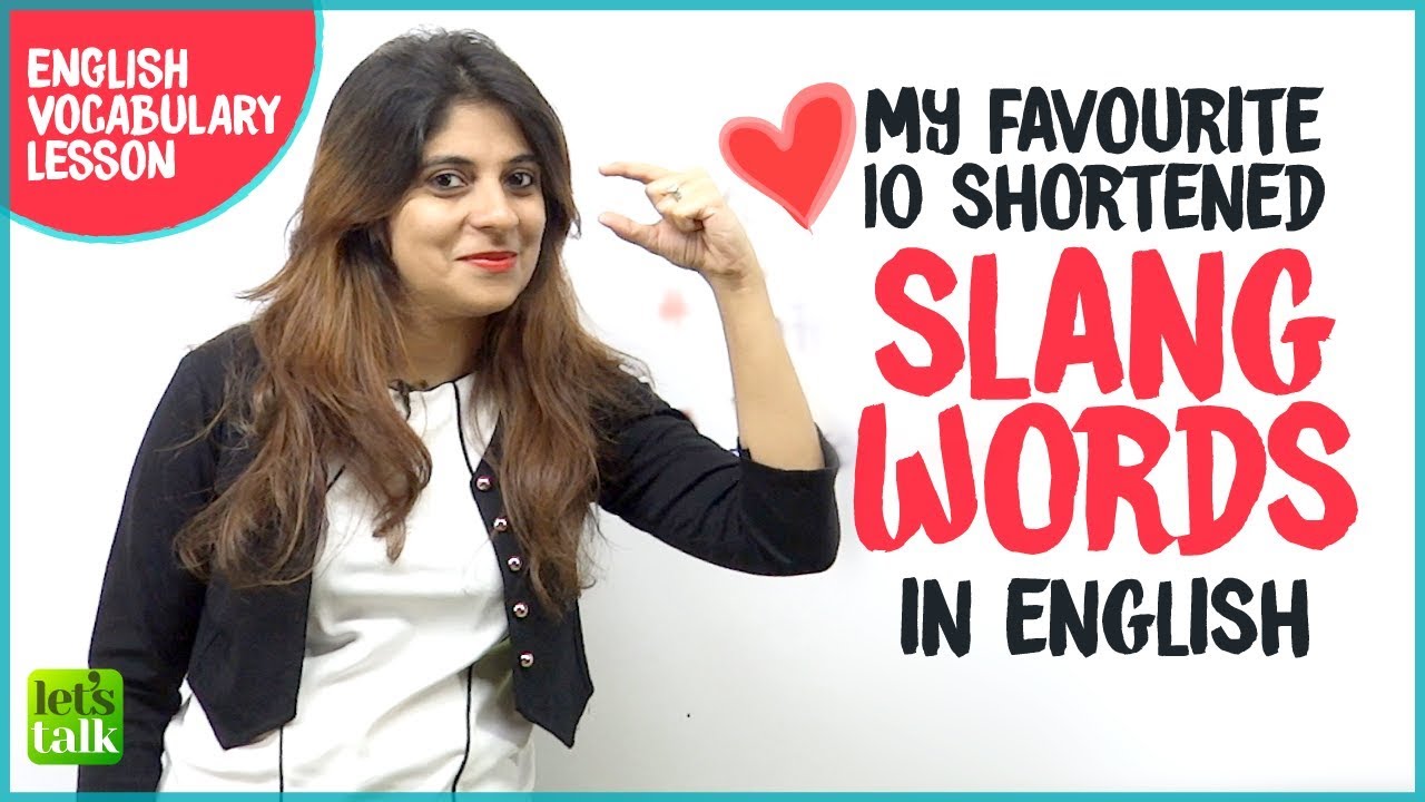 Shortened Slangs Words In English For Daily English Conversations. 🗣 ...