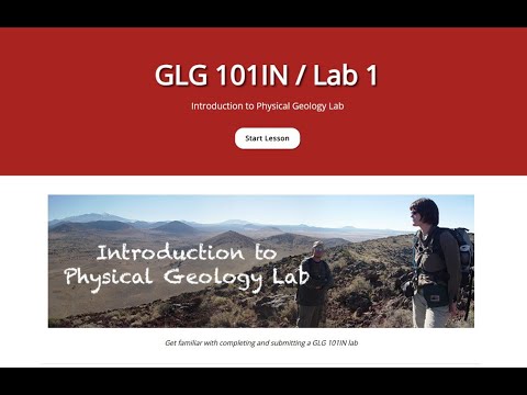 GLG101IN Lab Tutorial