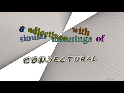 conjectural - 7 adjectives meaning conjectural (sentence examples)