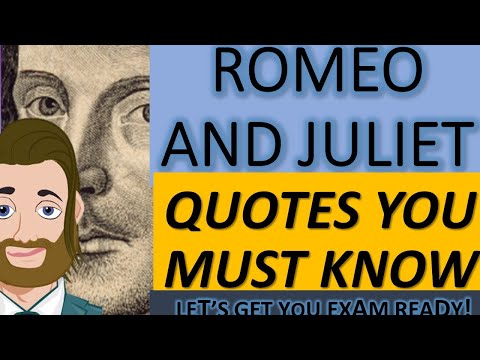 25 Romeo and Juliet Quotes You Must Know! GCSE English Literature Revision for William Shakespeare