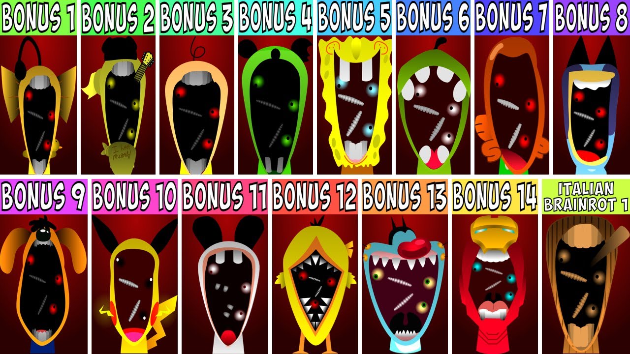 EVERY OC & BONUS Characters From Sprunki PHASE 3