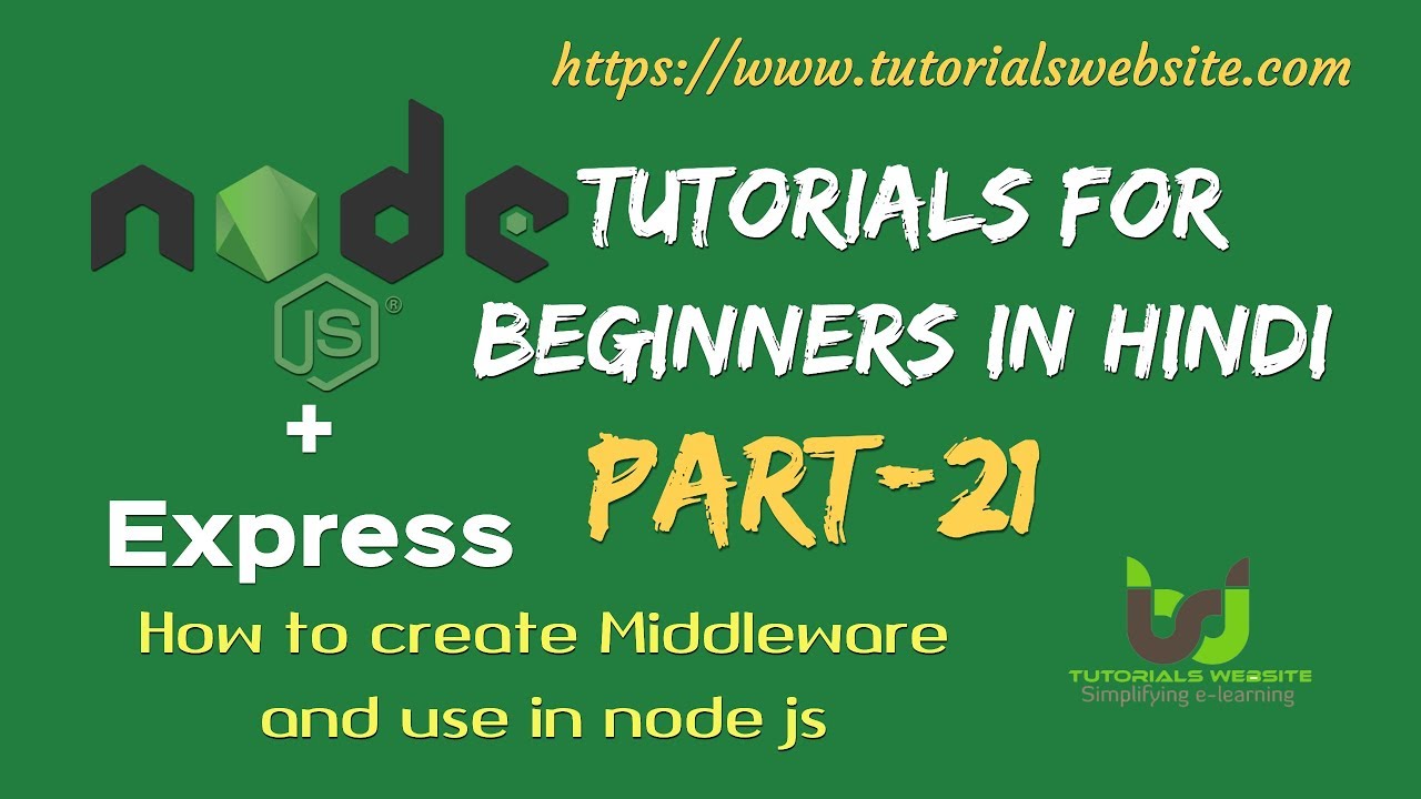Write Custom Middleware And Use In Nodejs Part 21 Tutorialswebsite