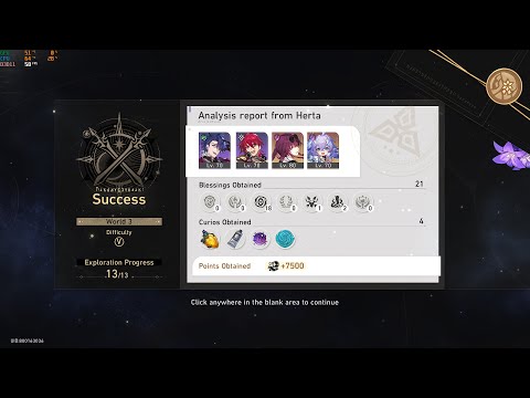Kafka E2 DoT Team VS. Gepard - Simulated Universe World 3 Difficulty 5