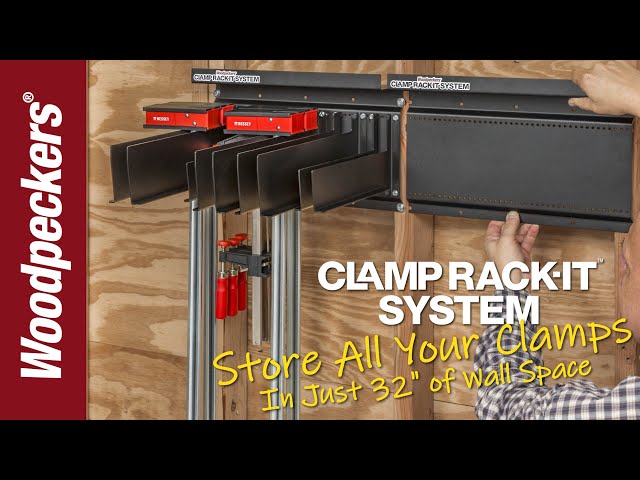 Woodpeckers Clamp Rack-It System - 32" Base + 3 Large Arm set + 2 Small ...