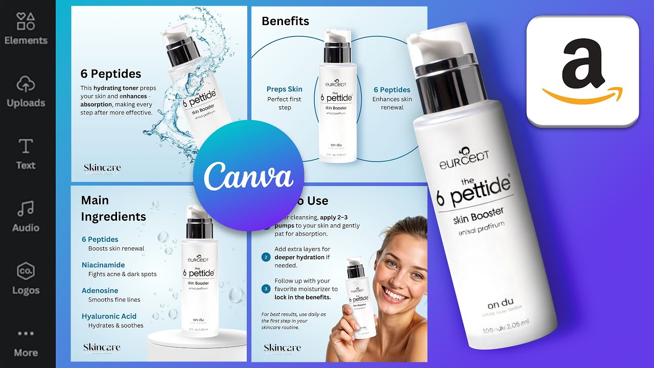 Amazon Listing Tutorial in Canva for Beginners