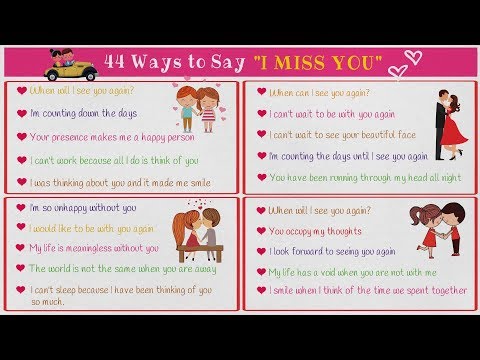 44 Super Cool Ways to Say "I MISS YOU" in English