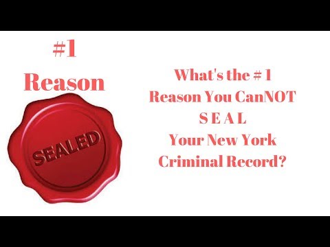 The Number One Reason Your Old New York Criminal Convictions Won't Be Sealed
