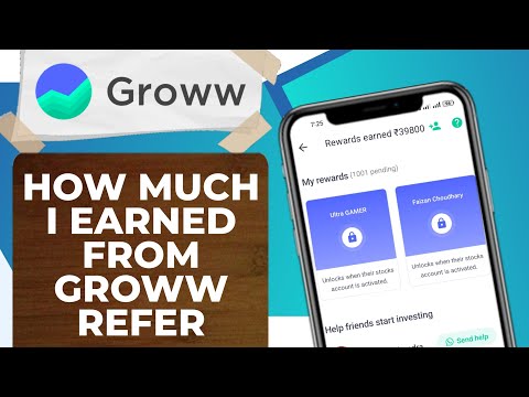 How much I have Earned with Groww refer program Live Proof????