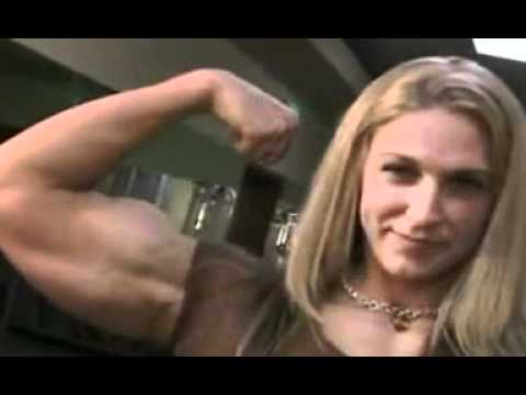 very pretty girl with killer biceps