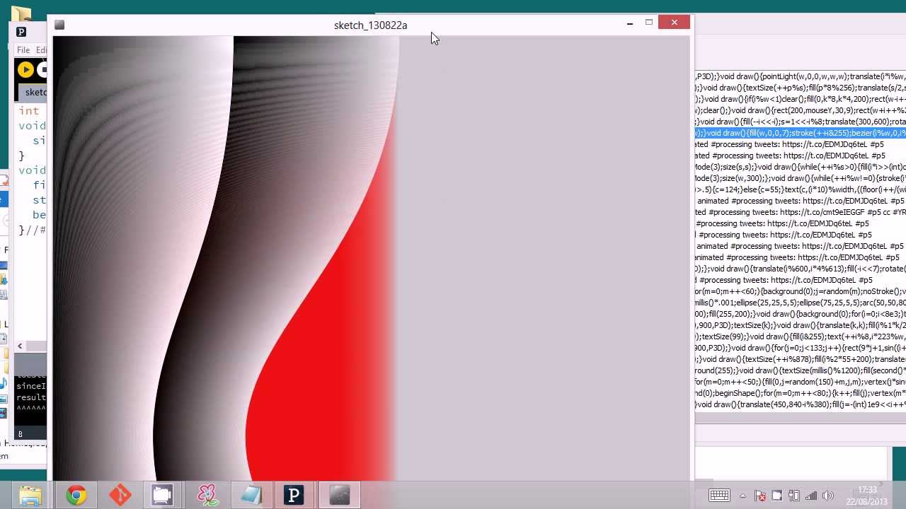 Processing tool Tweet2Sketch introduction