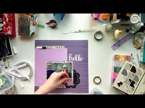 Purple Monochromatic Layout Process Video // Color Theories with Cynthia!