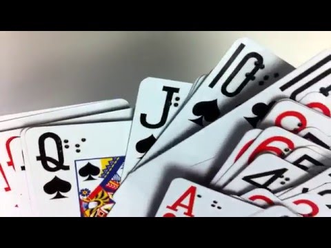 Digitally Printed Braille Playing Cards