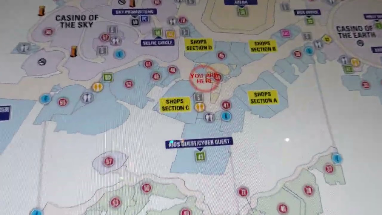 Mohegan Sun map