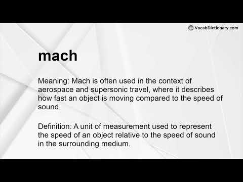 mach Meaning