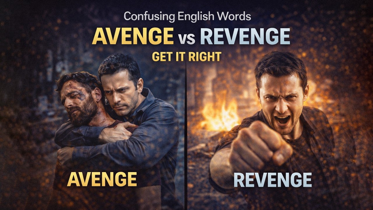AVENGE vs REVENGE | Real difference, One small mistake