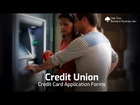 Credit Union Credit Card Application Forms by Oak Tree Business