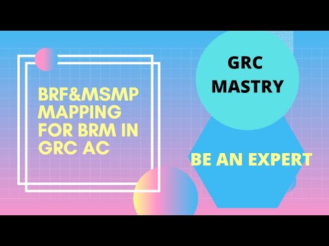 BRF & MSMP MAPPING FOR BRM IN GRC 2020