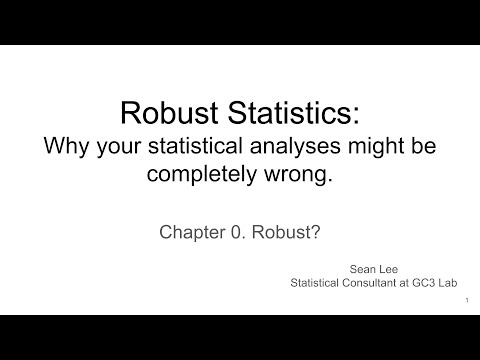 Robust Statistics: Chapter 0. Robust?