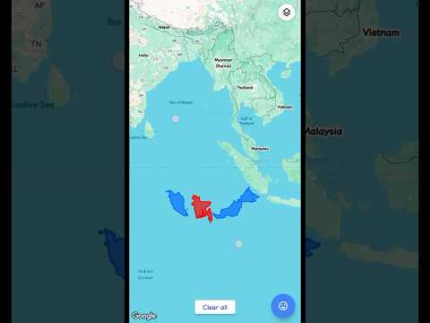 Bangladesh vs Malaysia map size #maps #worldmap #country #history #geography #bangladesh #malaysia