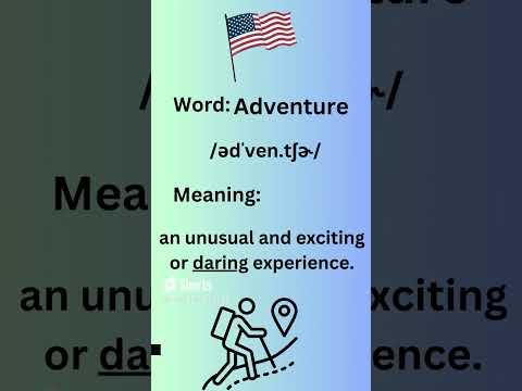 How to Pronounce Adventure in American Accent #learning #learnenglish