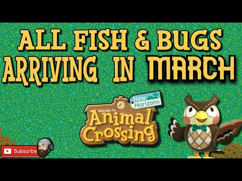 ACNH ALL NEW FISH AND BUGS IN MARCH: Animal Crossing New Horizons March Fish & Bugs